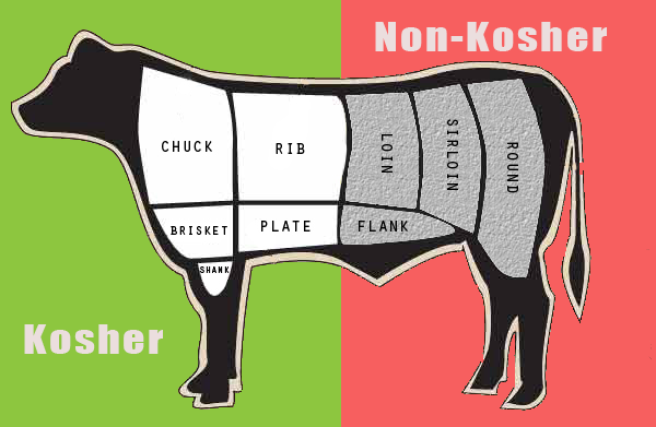 Kosher parts of a cow.