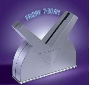 Theoretically, clocks could also project the time and day of week like ...