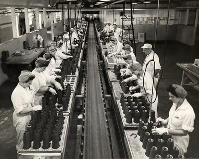During WWII: Factories and workers were needed to produce goods to win ...