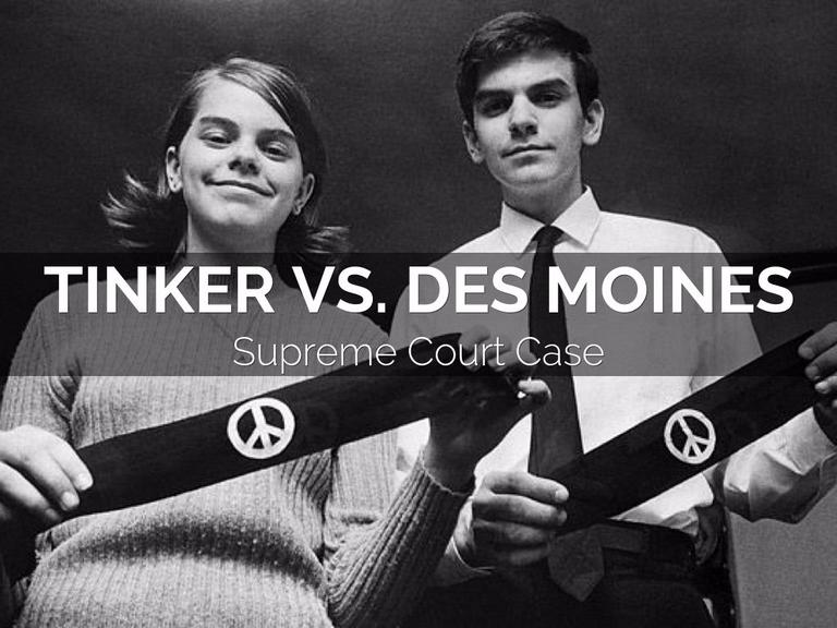 On the left is Mary Beth Tinker and on the right is John Tinker