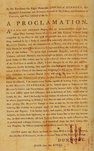 Dunmore's Proclamation of 1775