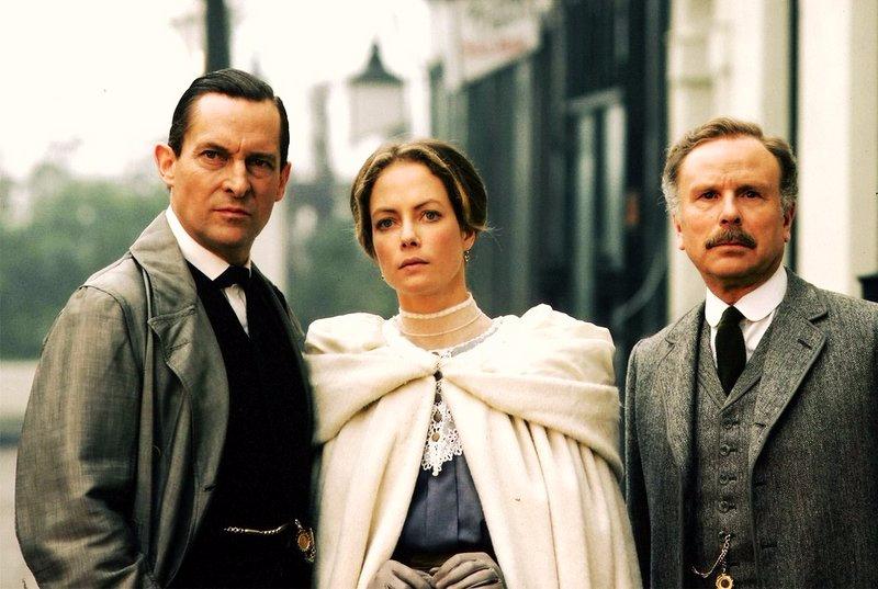 Sherlock Holmes, Mary Morstan, and Dr. John H. Watson in 1887.