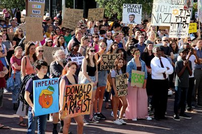 No Ban, No Wall rally. Image source: https://www.facebook.com ...