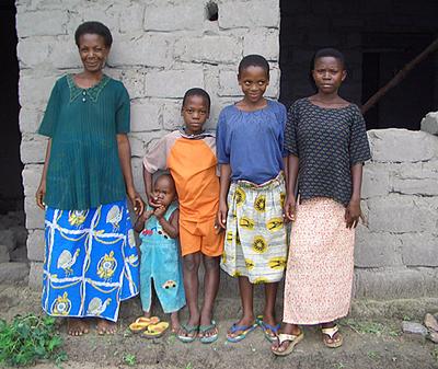 Burundian men wear Western- style clothing.