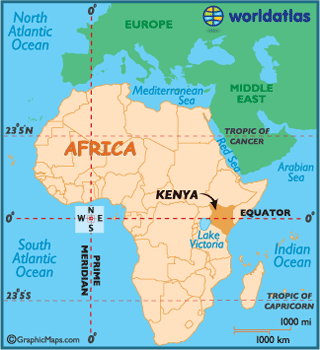 Map of Kenya