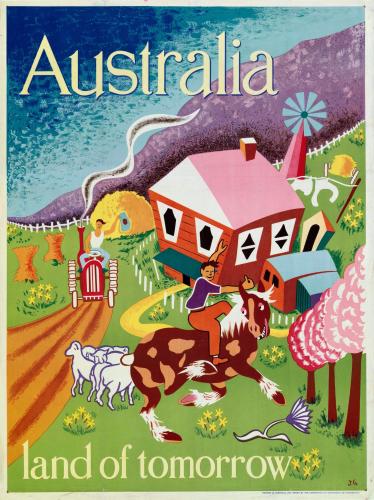 Poster produced by the Department of Immigration and placed in ...