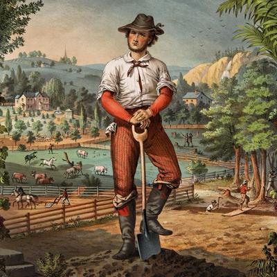 The Yeoman Farmer above is what Thomas Jefferson considered to be ideal ...