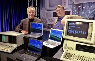 Microsoft founders, Bill Gates and Paul G Allen, creating the Altair ...