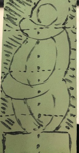 Step 1: Lay out sketch on your block