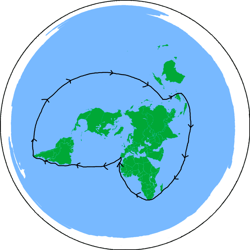 The path of Ferdinand Magellan