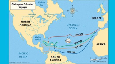 Map Of Early Explorers Routes