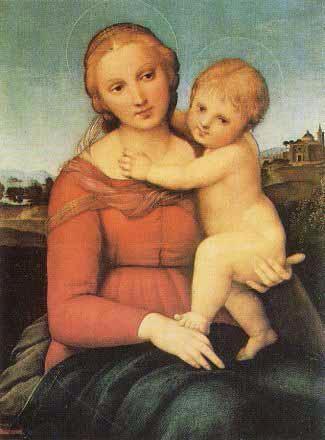One of the paintings in the series of Madonnas