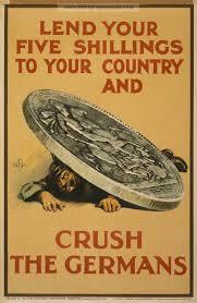 British propaganda poster from WWI created in 1915 by D.D. Fry.