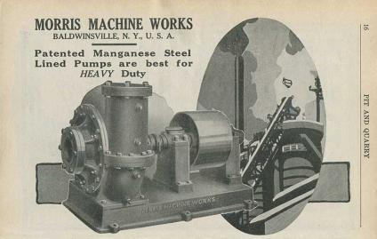 Morris Machine Works Co. manufactured heavy-duty pumps in the early ...