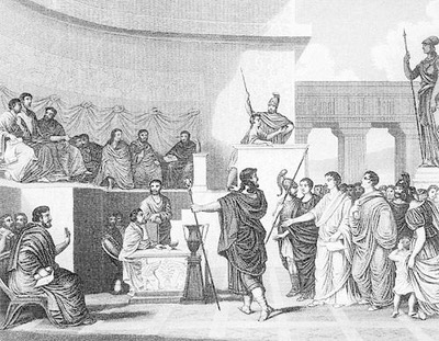 367 B.C.- Plebeians are allowed to become senators