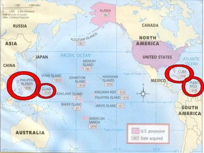 As an outcome of the Spanish American War, the US acquired new ...