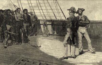 Impressment is forcing someone to go into the army or navy. The ...