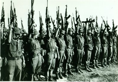 The image above pictures the Contra rebels that the United States were ...