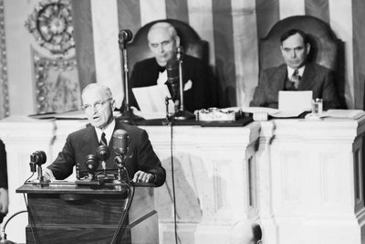 On March 12th 1947, Truman gave his speech "Truman Doctrine" which ...