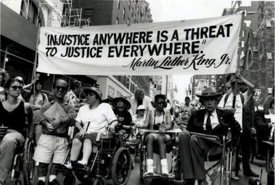 1970's : Disabled Rights activist sought to influence congress by ...