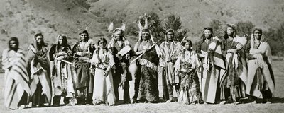 This is a group of Nez Perce Men getting ready for a annual hunt with ...