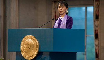 Aung San Suu Kyi Awarded Nobel Peace Prize - 1991