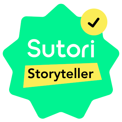 Sutori Storyteller digital badge