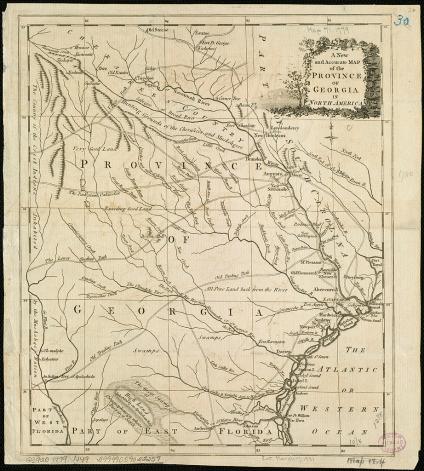 The Province of Georgia in 1779. Scan by the Boston Public Library (BPL ...