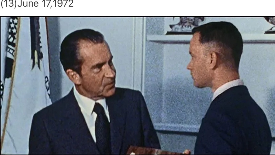 Forrest meets President Nixon