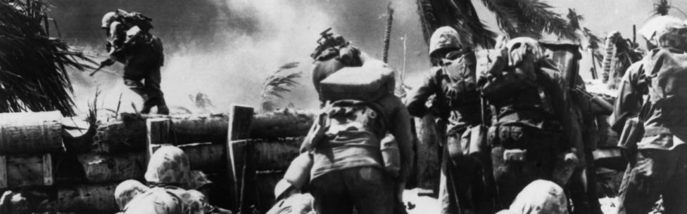 Marines fighting somewhere in the Pacific