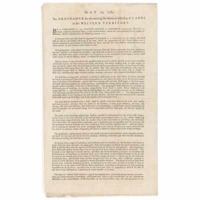Land Ordinance of 1785
