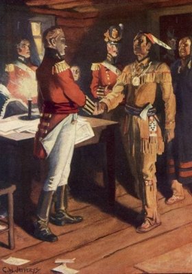 first nations defend against american soldiers along with the British ...