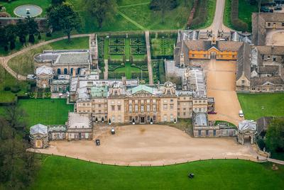 Badminton House, aerial view