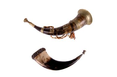 hunting horns were sometimes made from animal horns