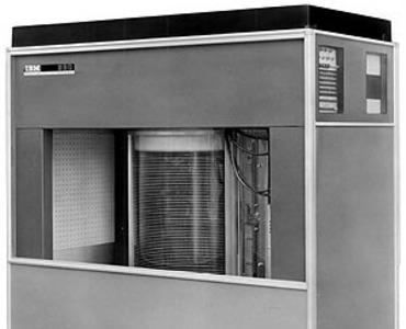 This is the 305 RAMAC hard drive the 1st hard drive ever made. The ...