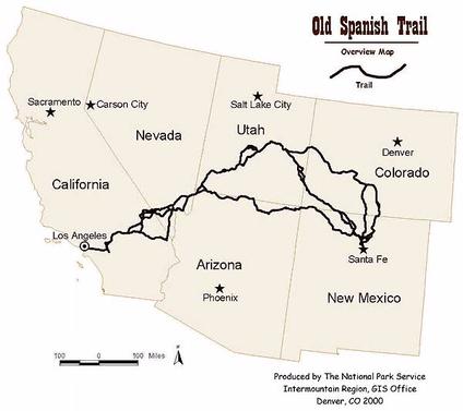 Some of the famous trails they traveled on were the Oregon, California ...