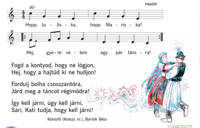 Ezt a dalt tanuljátok meg hallás után, úgy ahogy az iskolában is szoktuk.