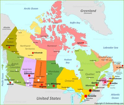 This the the final map of Canada with all the provinces and territories ...