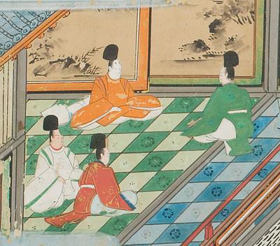 Image of Japanese court nobles