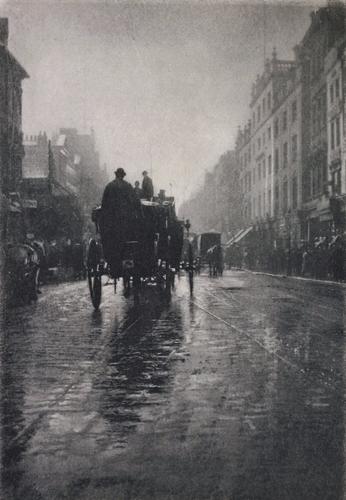 George DavisonA Wet Day - Oxford Street, 1897