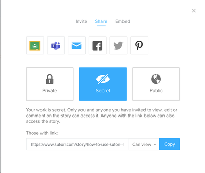 To communicate with Google Classroom, click on Public.