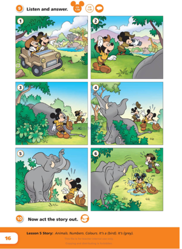 PB. p.15. ex.9 - Finally, listen to the story.