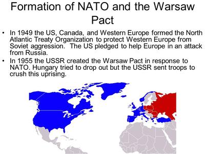 The Creation of NATO and the Warsaw Pact