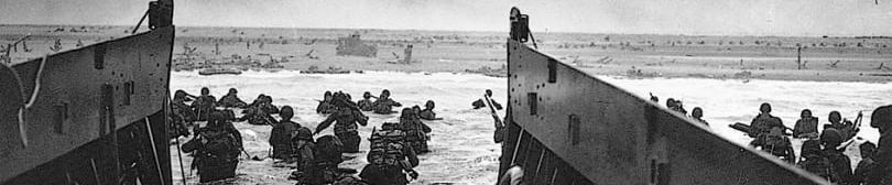 Omaha Beach, France. D-Day, June 6, 1944.