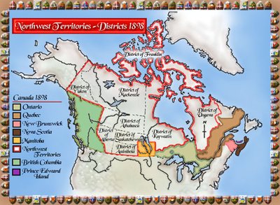 Yukon becomes the second territory and is named one of the four Districts.