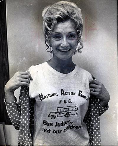 Irene McCabe leader of the bussing movement.