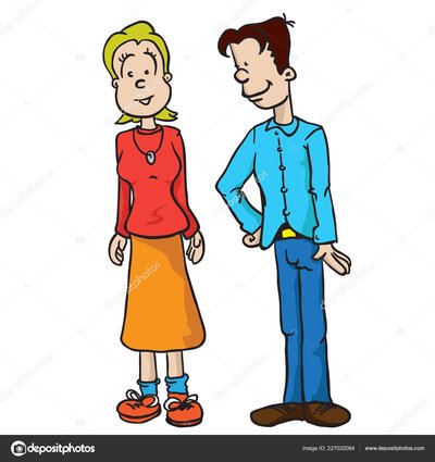 Das ist meine liebevolle Tante und mein lustiger Onkel.