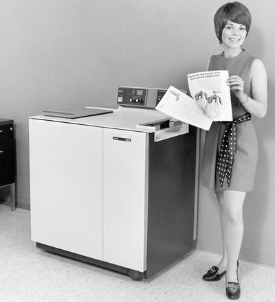 Photocopying was introduced in 1959. The photocopier allowed for an ...