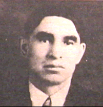 *It is a picture of Peter Tomkins, one of the members of the Métis ...