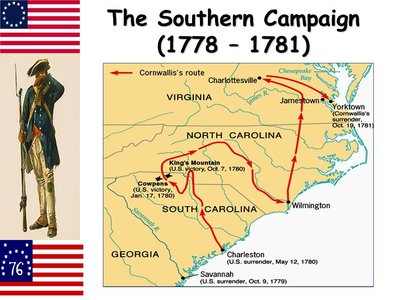 Clinton/Cornwallis’ Southern Campaign- October 6, 1781